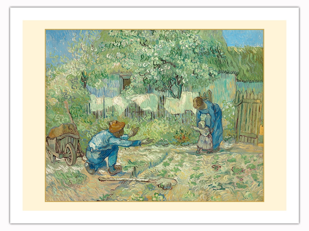 First Steps after Millet - From an Original Color Painting by Vincent ...