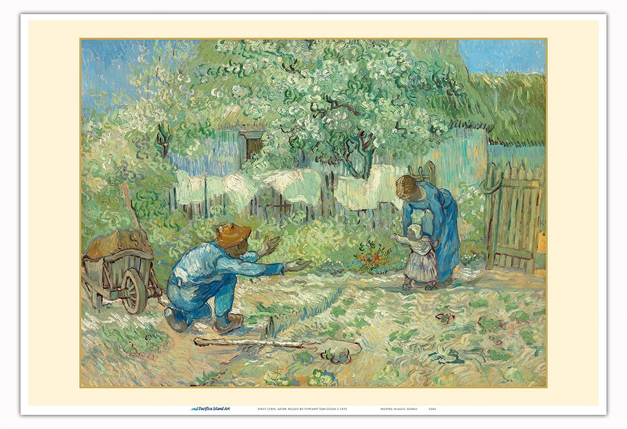 First Steps after Millet - From an Original Color Painting by Vincent ...