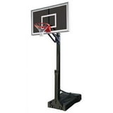 First Team OmniChamp Eclipse Steel-Glass-HDPE Portable Basketball System44; Black - Walmart.com