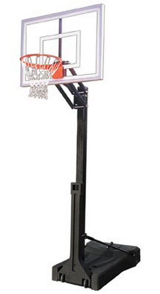 First Team OmniChamp II Steel-Acrylic-HDPE Portable Basketball System44; Black - Walmart.com