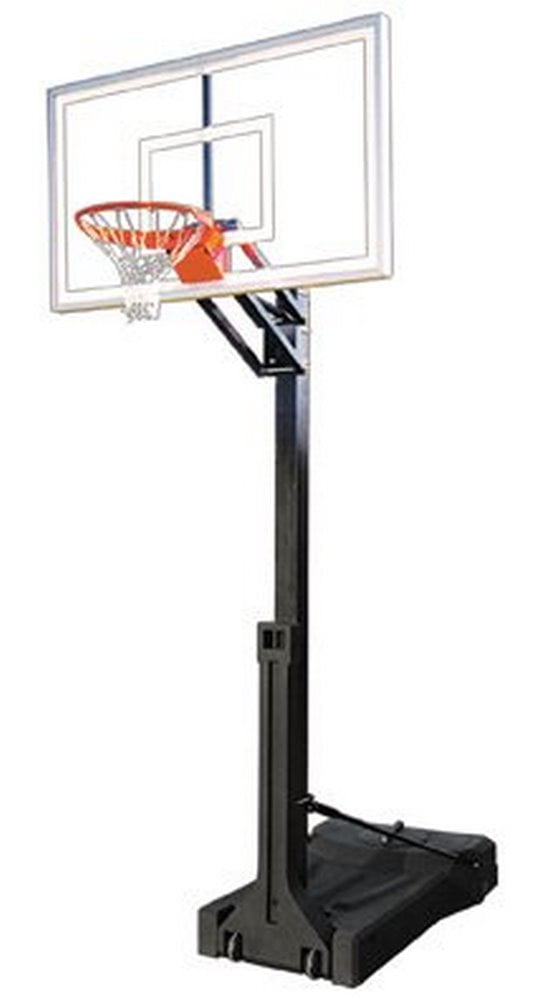 First Team OmniChamp Select Portable Basketball Hoop System with Steel, Acrylic, HDPE Backboard ...
