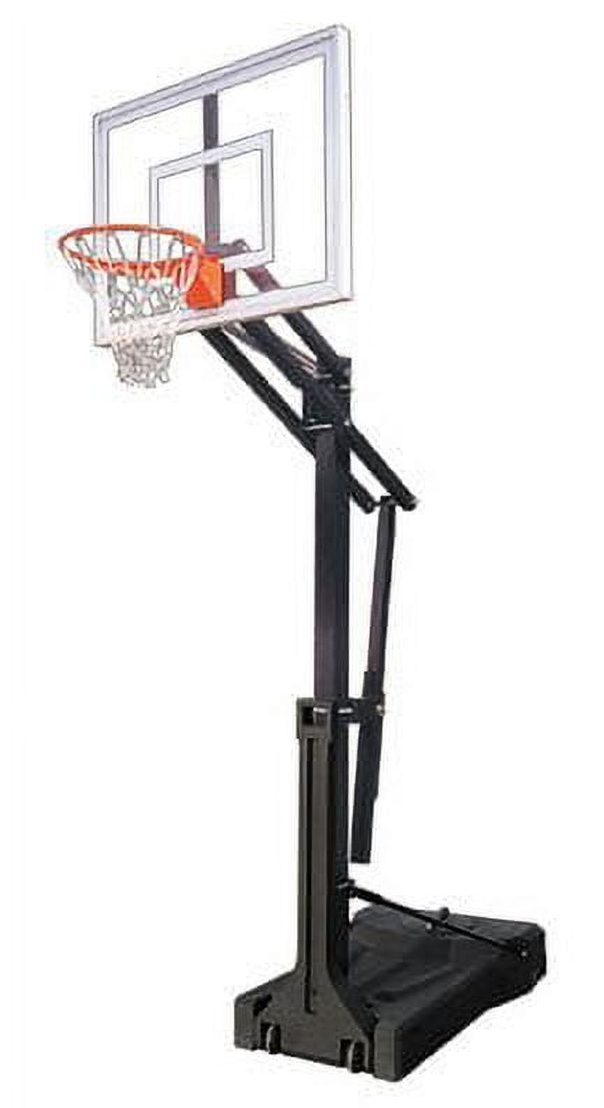 First Team OmniSlam II Steel-Acrylic-HDPE Portable Basketball System44; Black - Walmart.com