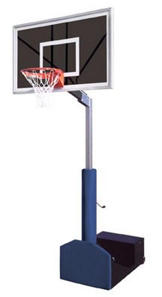 First Team Rampage Eclipse Steel-Glass Portable Basketball System44; Navy Blue - Walmart.com