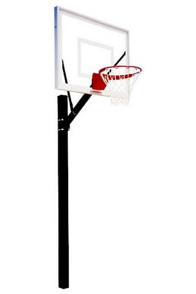 First Team Sport II Fixed Height Inground Basketball System - 48 Inch ...
