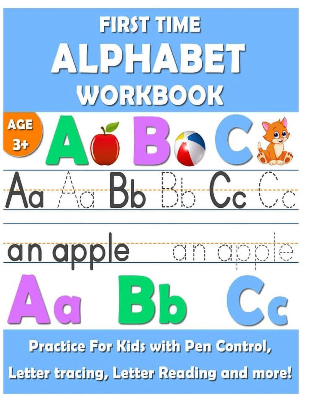 First Time Alphabet Workbook: First time Alphabet Tracing Book for ...