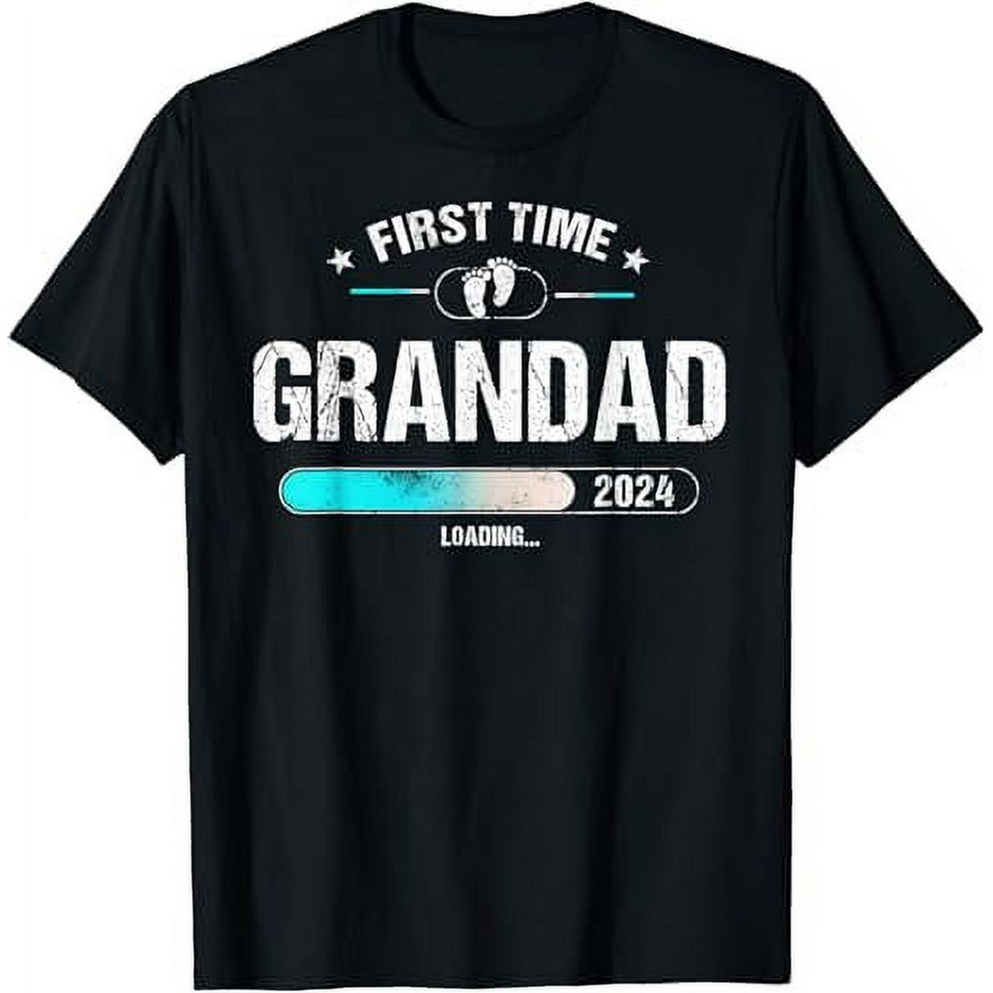 First Time Grandad Est 2024 Loading Soon To be new Grandad T-Shirt ...