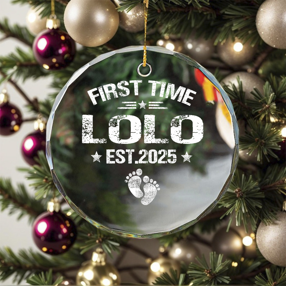 First Time Lolo Est 2025 New Lolo Family Ornament, Keepsake Decor ...