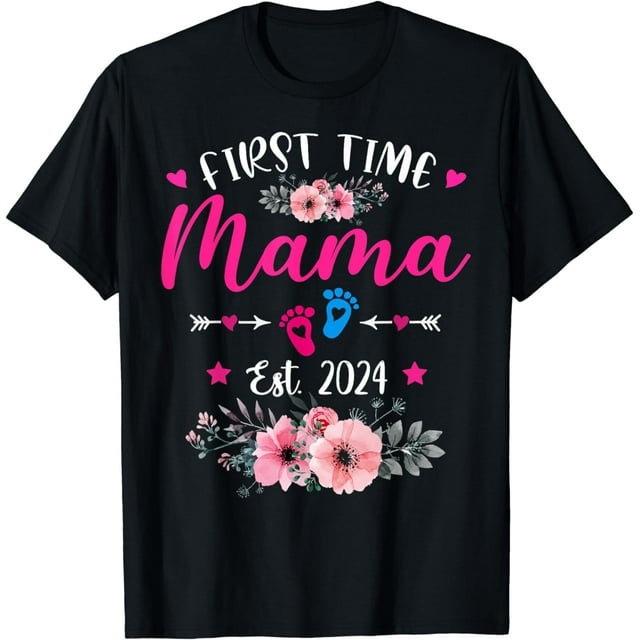 First Time Mama 2024 Mother's Day Soon To Be Mom Pregnancy T-Shirt ...