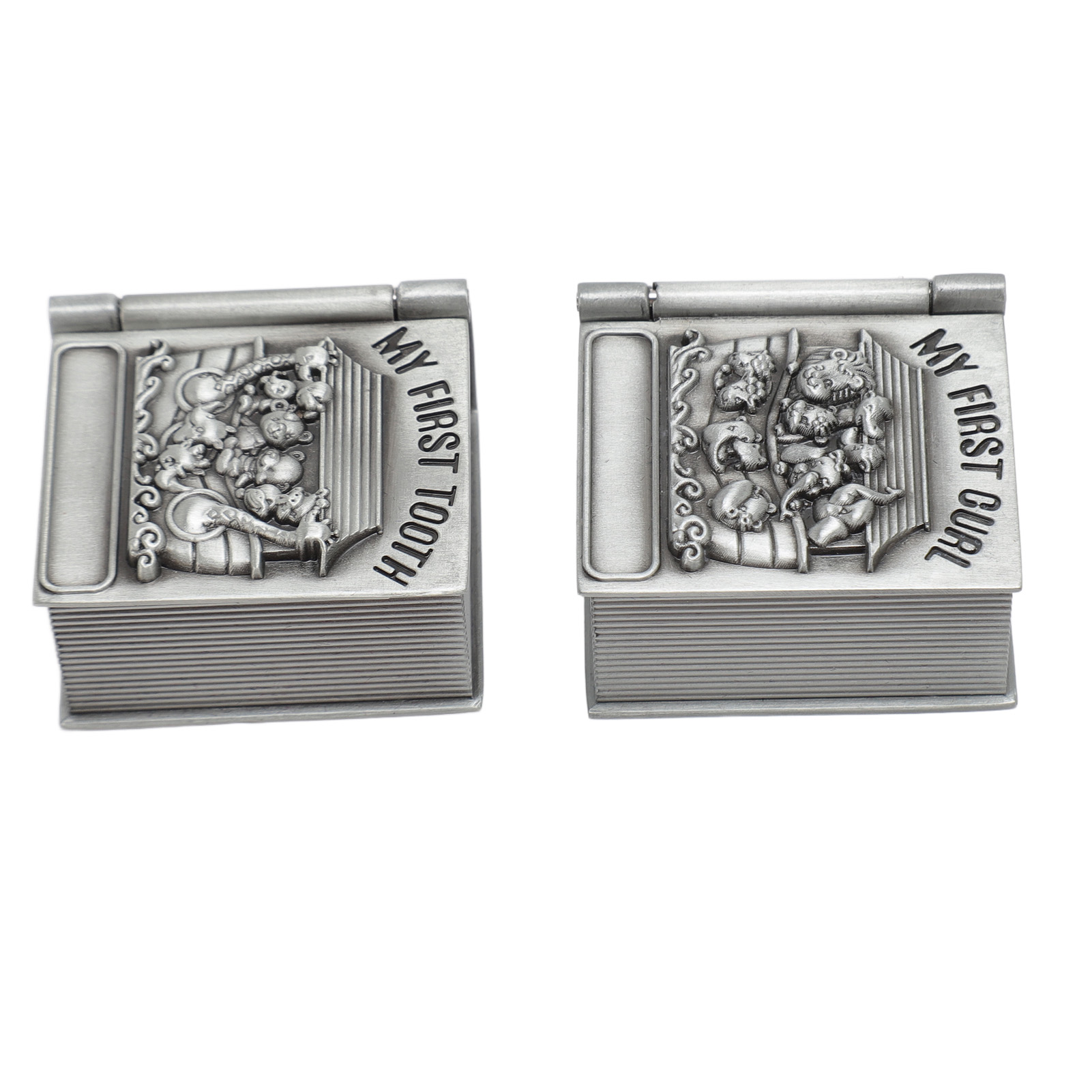 First Tooth And Curl Keepsake Box Set Zinc Alloy Soft Velvet Lining ...