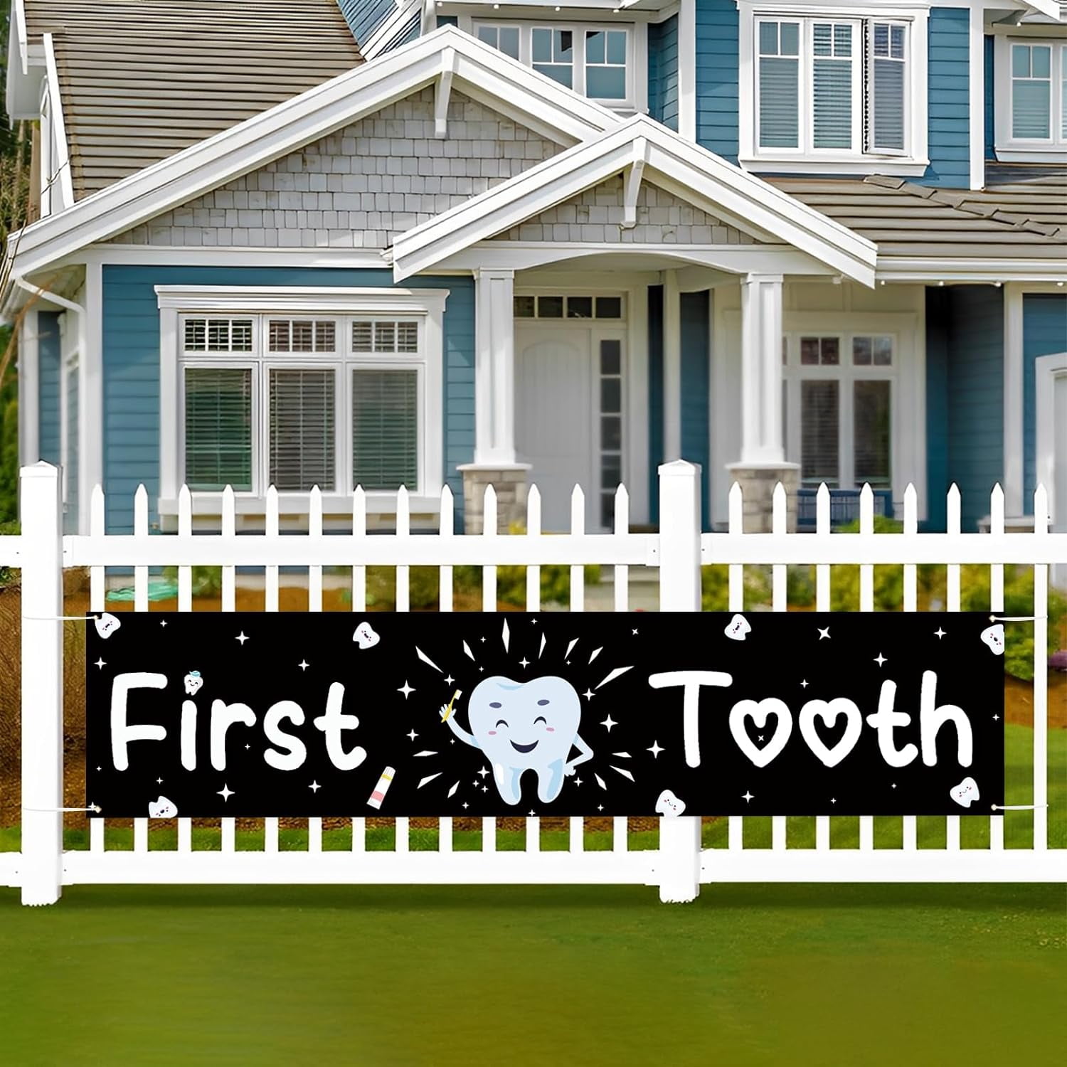 First Tooth Banner for Baby Girl Boy, Kids Loose First Tooth/Grown-up ...