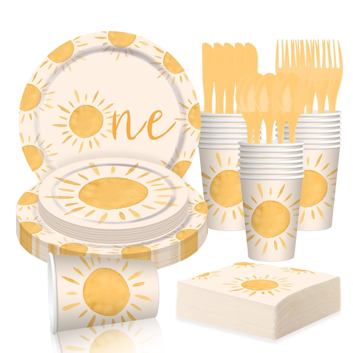 First Trip Around GP27 The Sun, 175Pcs Sunshine Baby Shower Decorations ...