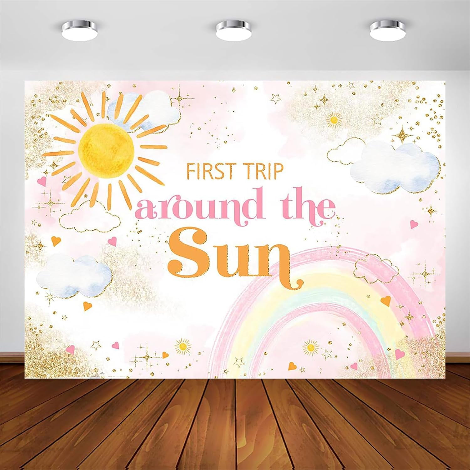 First Trip Sun Backdrop First Trip Sun Birthday Decoration Sun and ...