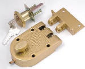 First Watch Security 1120 Single Cylinder Interlocking Deadbolt, Brass ...
