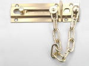 First Watch Security 1879 Chain & Bolt Door Guard, Polished Brass, Each ...