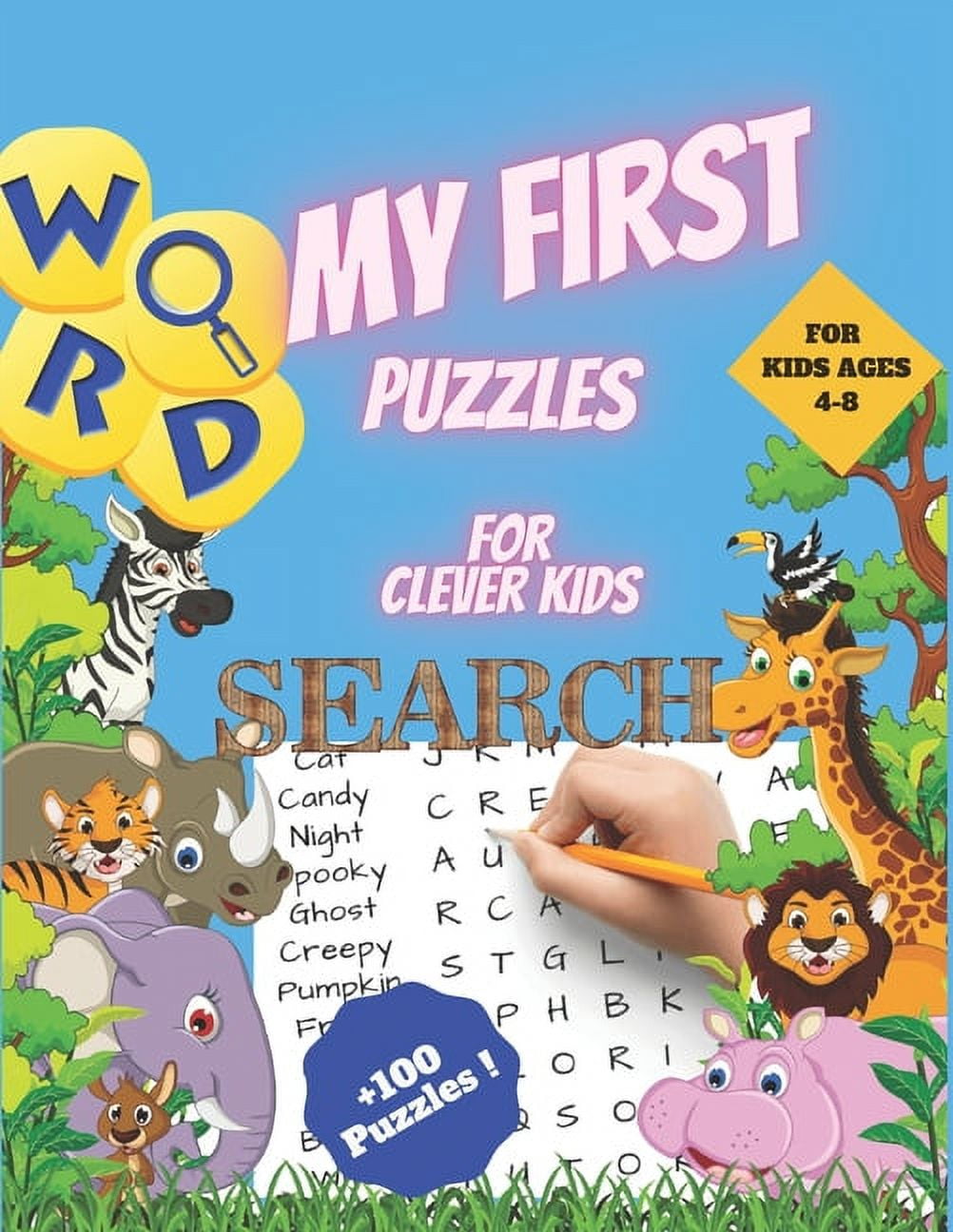 My First Word Search Puzzles for Clever Kids 4-8: First Kids Word ...