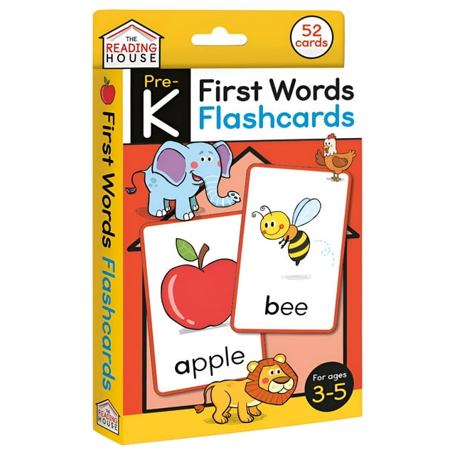 First Words Flashcards: Flash Cards for Preschool and Pre-K, Age 3-5 ...