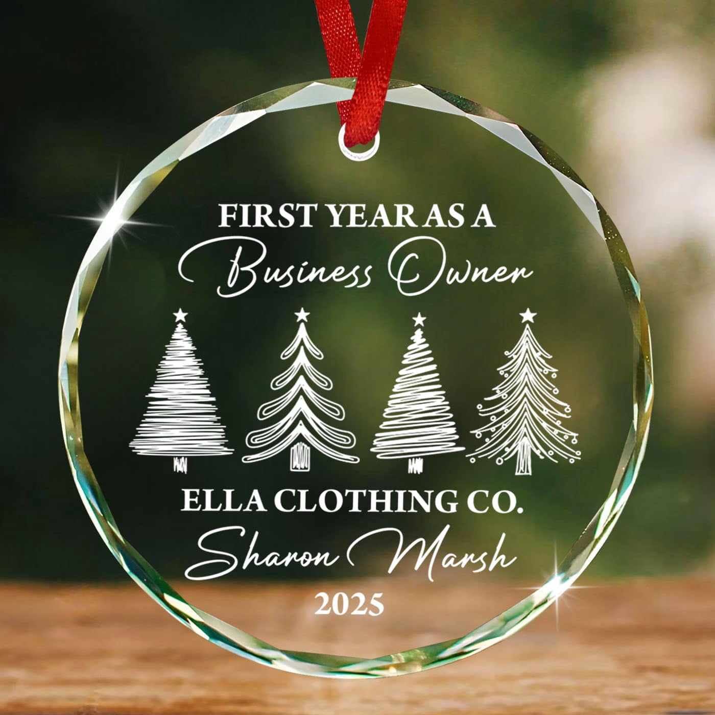 First Year As A Business Owner Ornament 2025, Personalized New Business ...