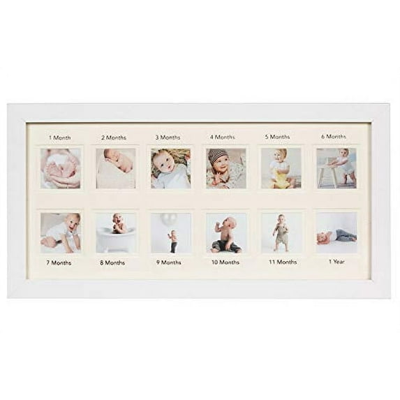 First Year Newborn Baby Collage Keepsake Picture Frame for Photo ...