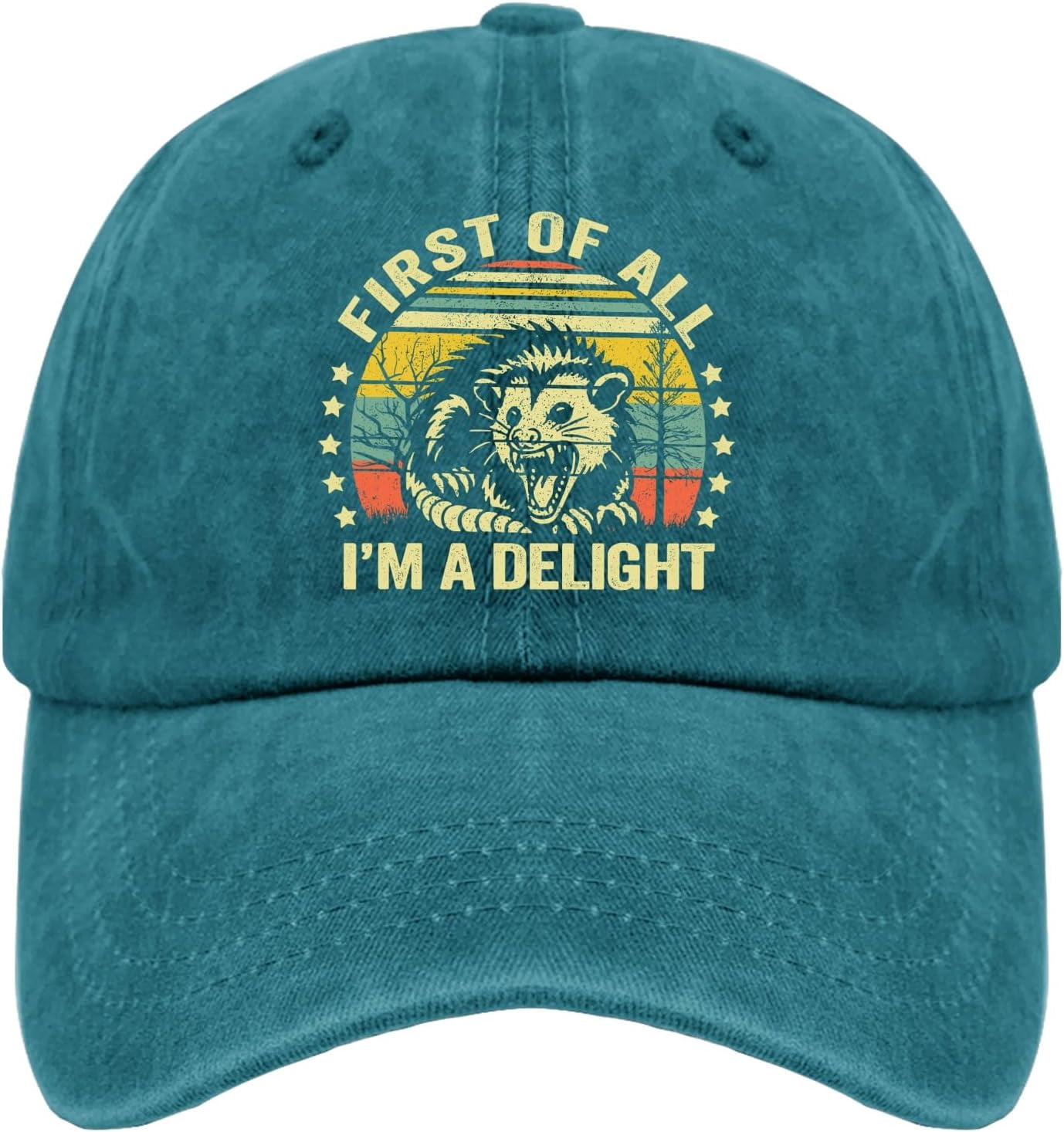 First of All I'm A Delight Hat for Men Baseball Caps Soft Washed Hiking ...