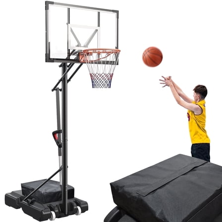 Spalding NBA Ultimate Hybrid 54 In. Portable Basketball System ...