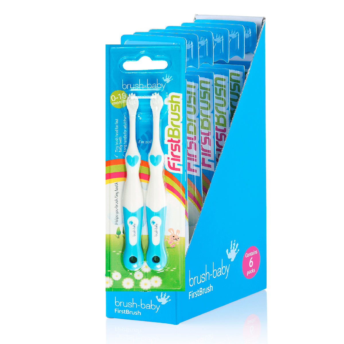 FirstBrush™ First Baby Toothbrush (0-18 months) Double Pack (Pack of 6 ...
