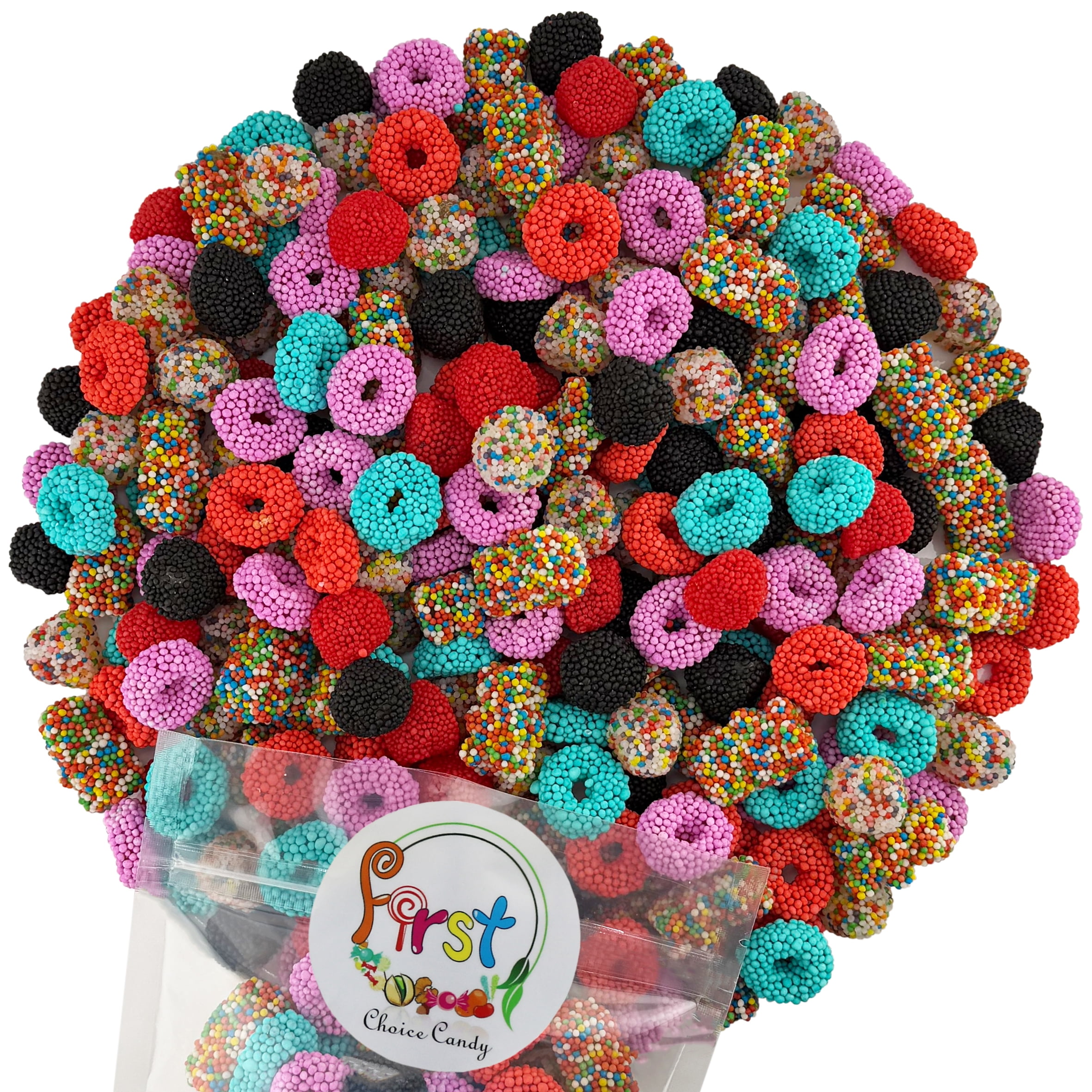 FirstChoiceCandy Assorted Crunchy-Coated Crispy Gummies - 2 Pound ...