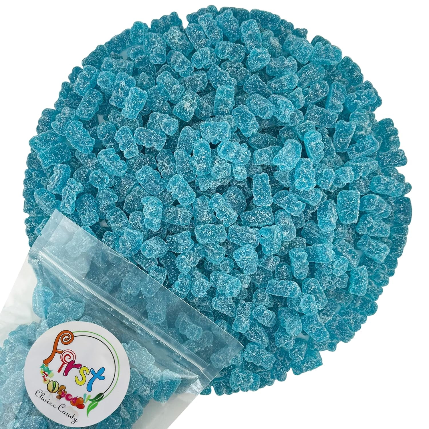 FirstChoiceCandy Fun Sour Gummy Bears (2.2 Pound , Sour Blue Raspberry ...