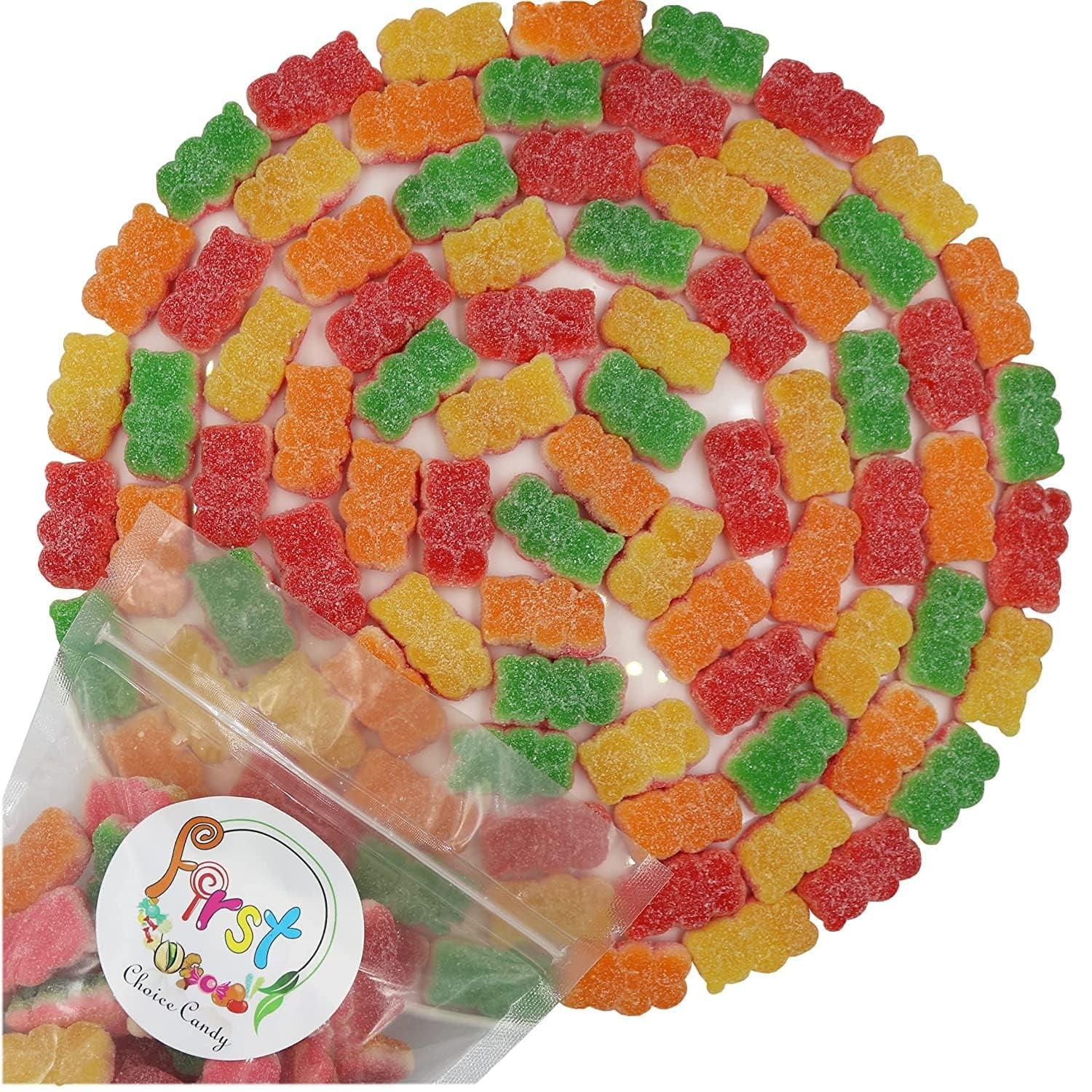 FirstChoiceCandy Fun Sour Gummy Bears (2 Pound , Triple Layer ...