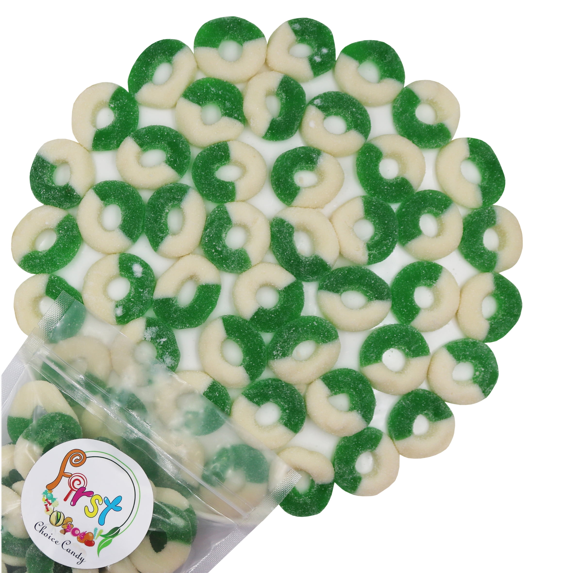 FirstChoiceCandy Gummi Rings (Green Apple, 2 LB) - Walmart.com