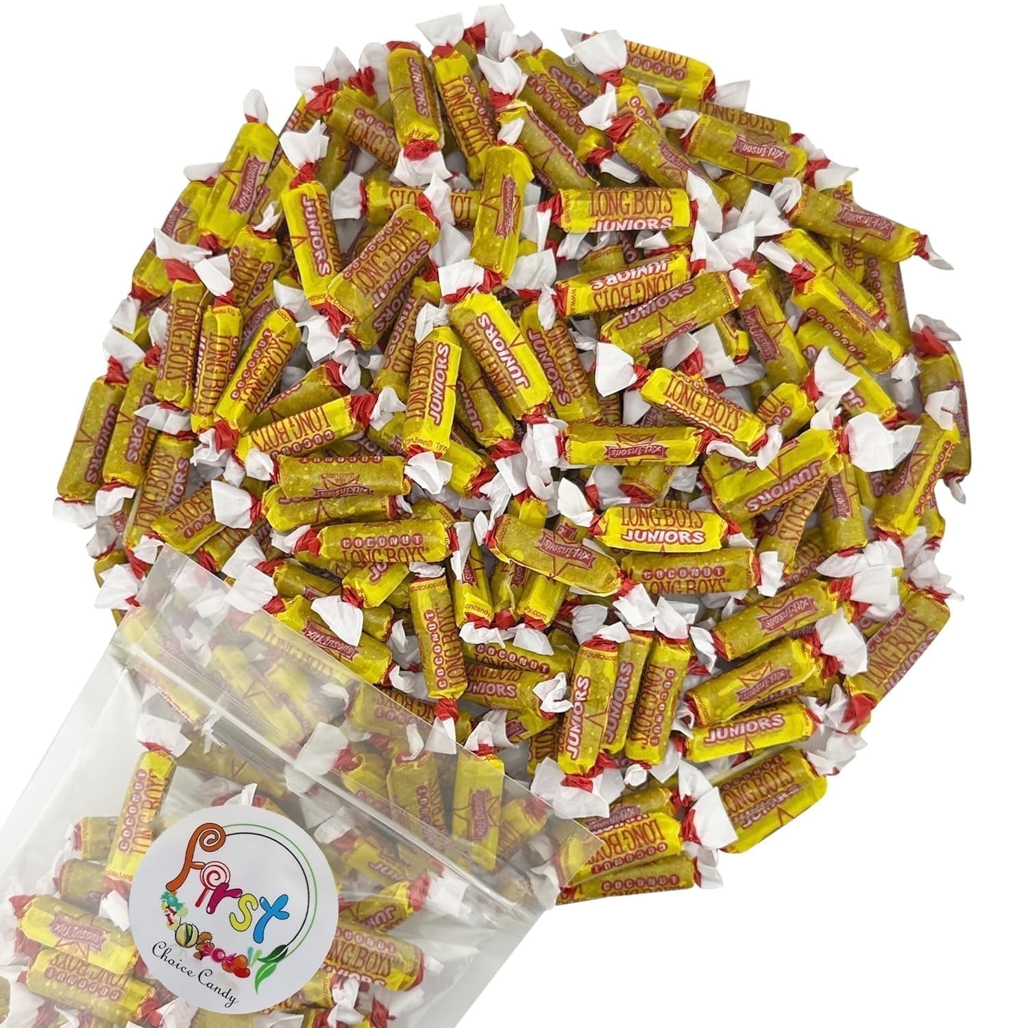 FirstChoiceCandy Long Boys Coconut Caramel Bulk Candy- Junior Size - 2 ...