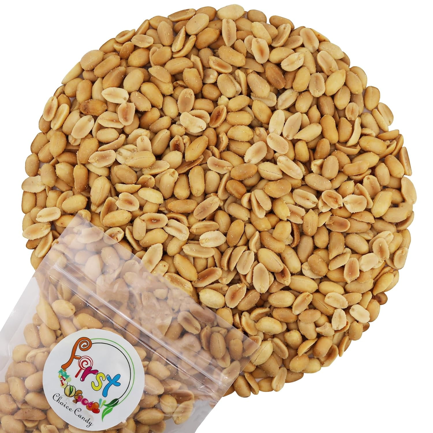 FirstChoiceCandy Roasted & Salted Whole Blanched Peanuts - 1 Pound - Walmart.com