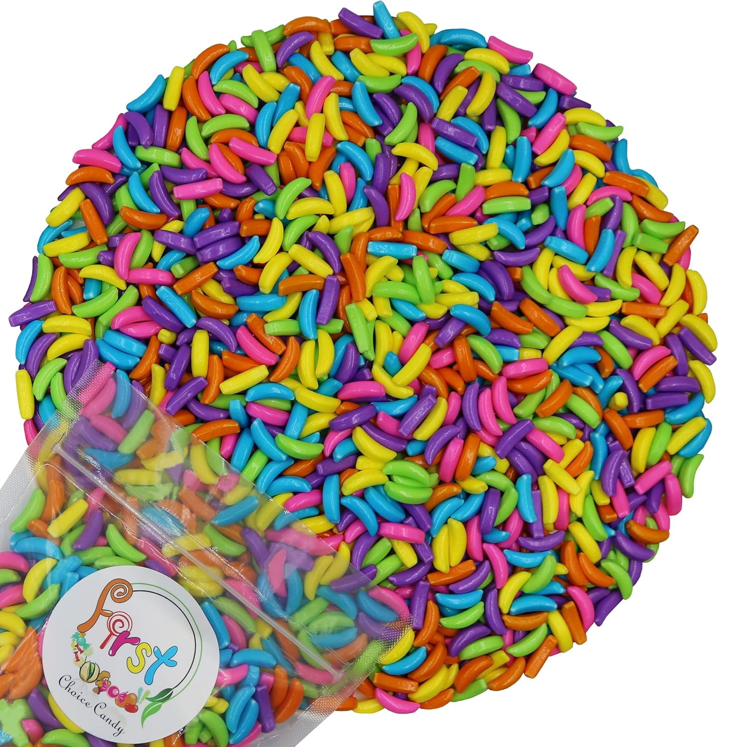 FirstChoiceCandy Silly Banana Heads Classic Hard Candy (Assorted Rainbow, 2 Pound) - Walmart.com