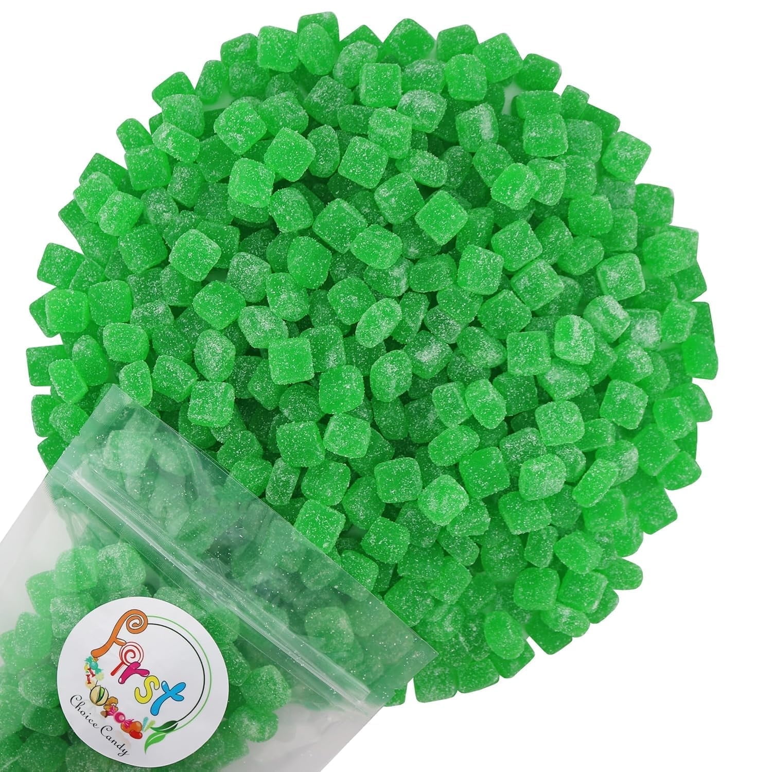 FirstChoiceCandy Sour Chewy Cubes Candy (2 Pound, Green Apple ...