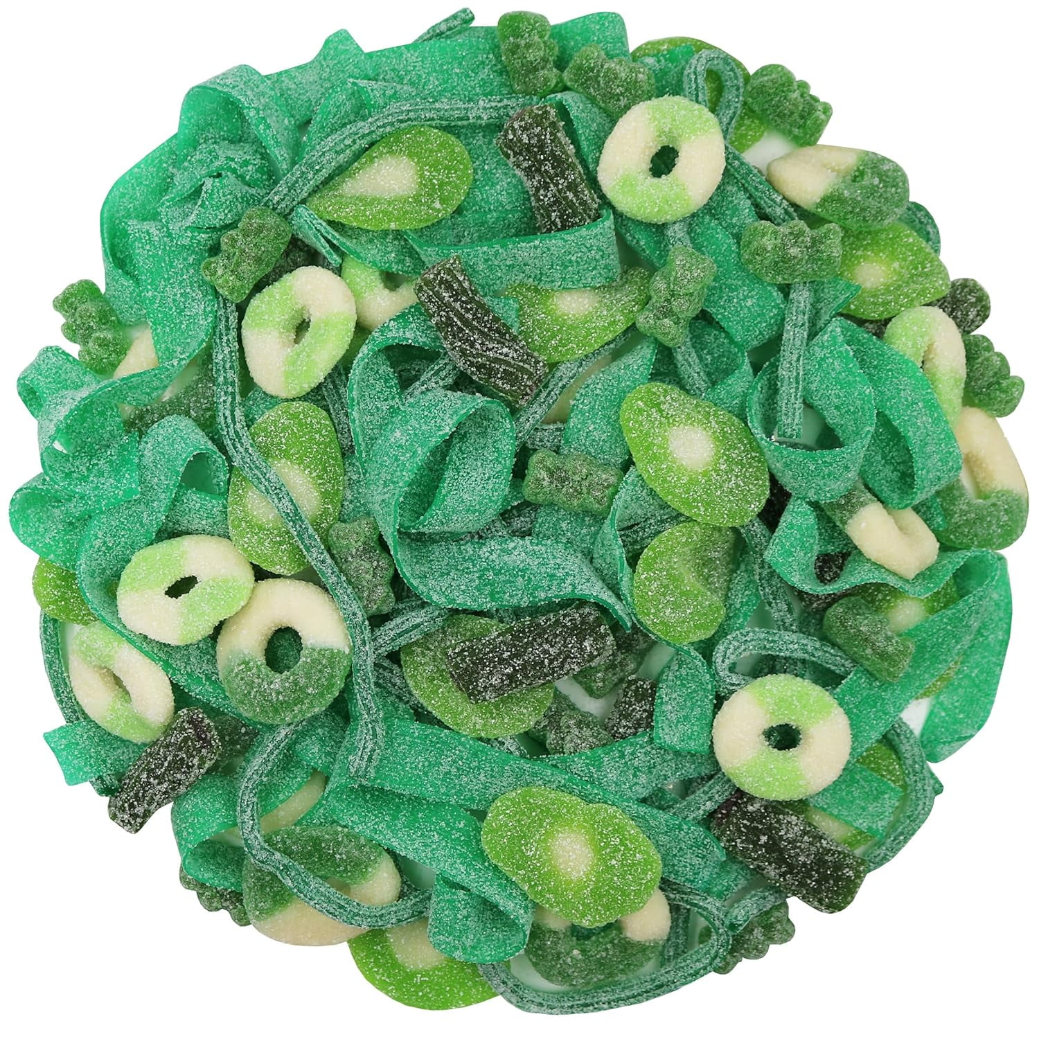 FirstChoiceCandy Sour Mix Gummies (Green Mix, 2 Pound) - Walmart.com