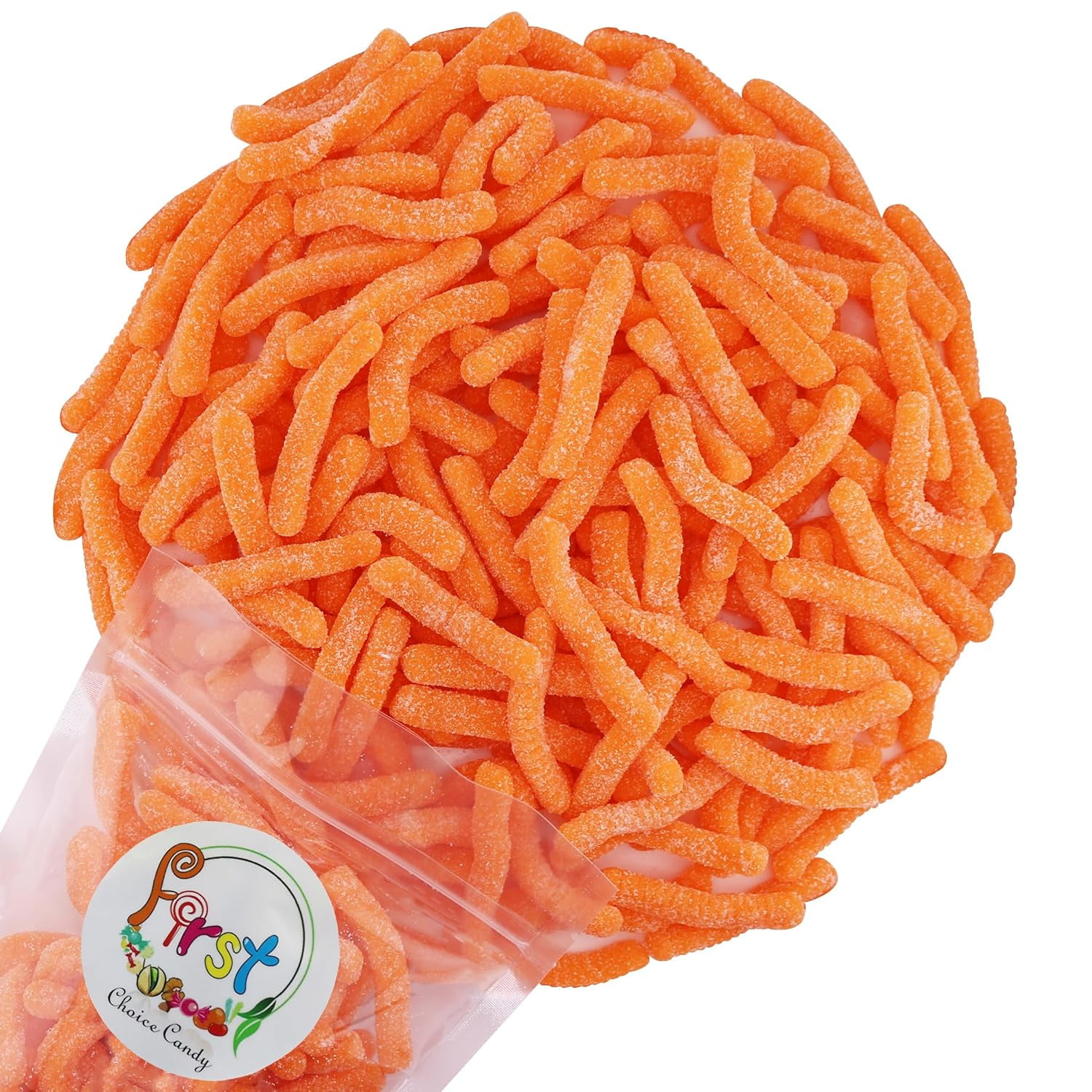FirstChoiceCandy Sweet & Sour Gummy Worms, Multi Flavors and Solid ...