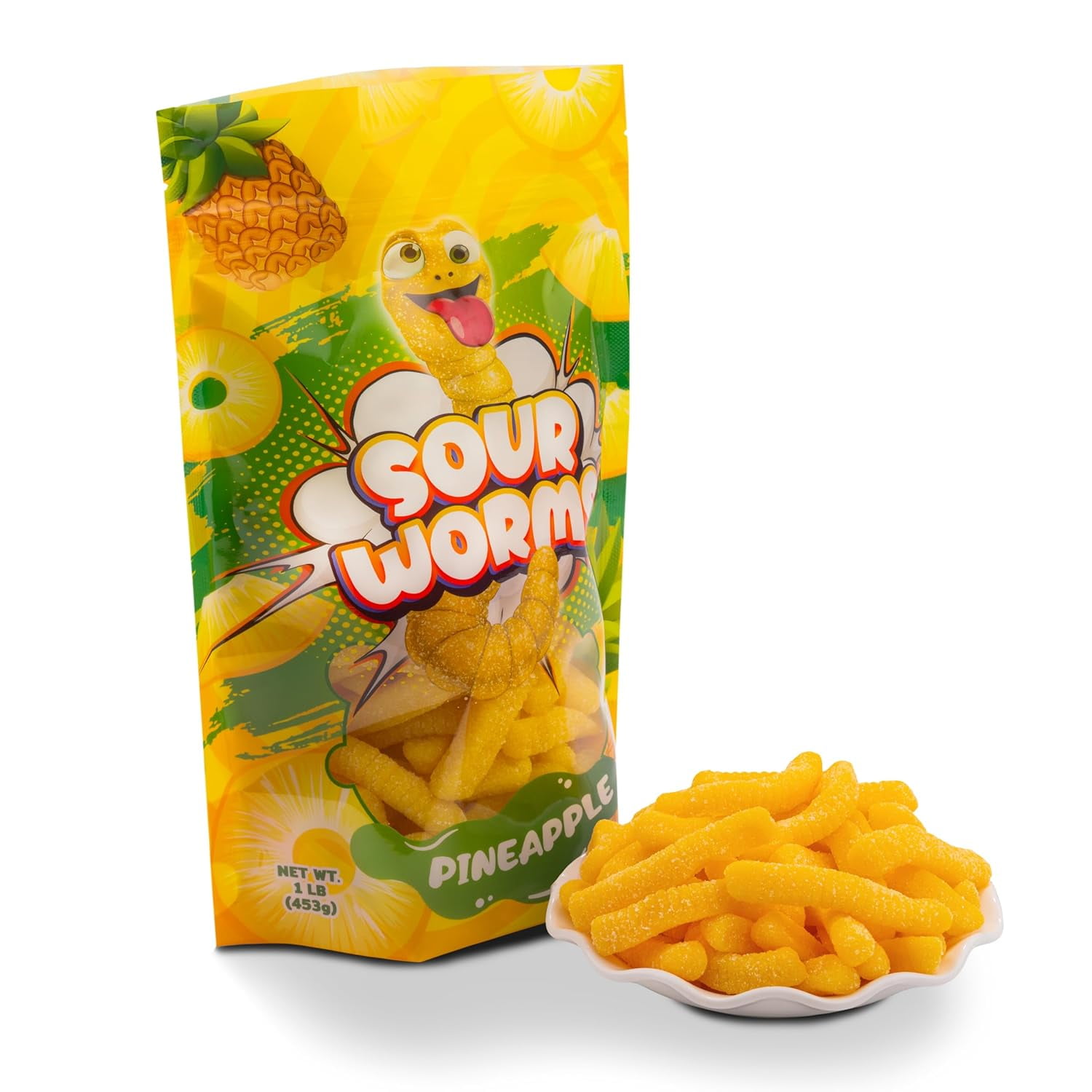 FirstChoiceCandy Sweet & Sour Gummy Worms, Multi Flavors and Solid ...