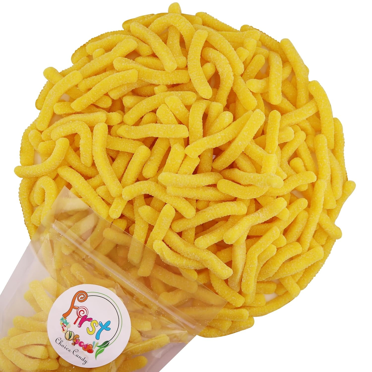 FirstChoiceCandy Sweet & Sour Gummy Worms, Multi Flavors and Solid ...