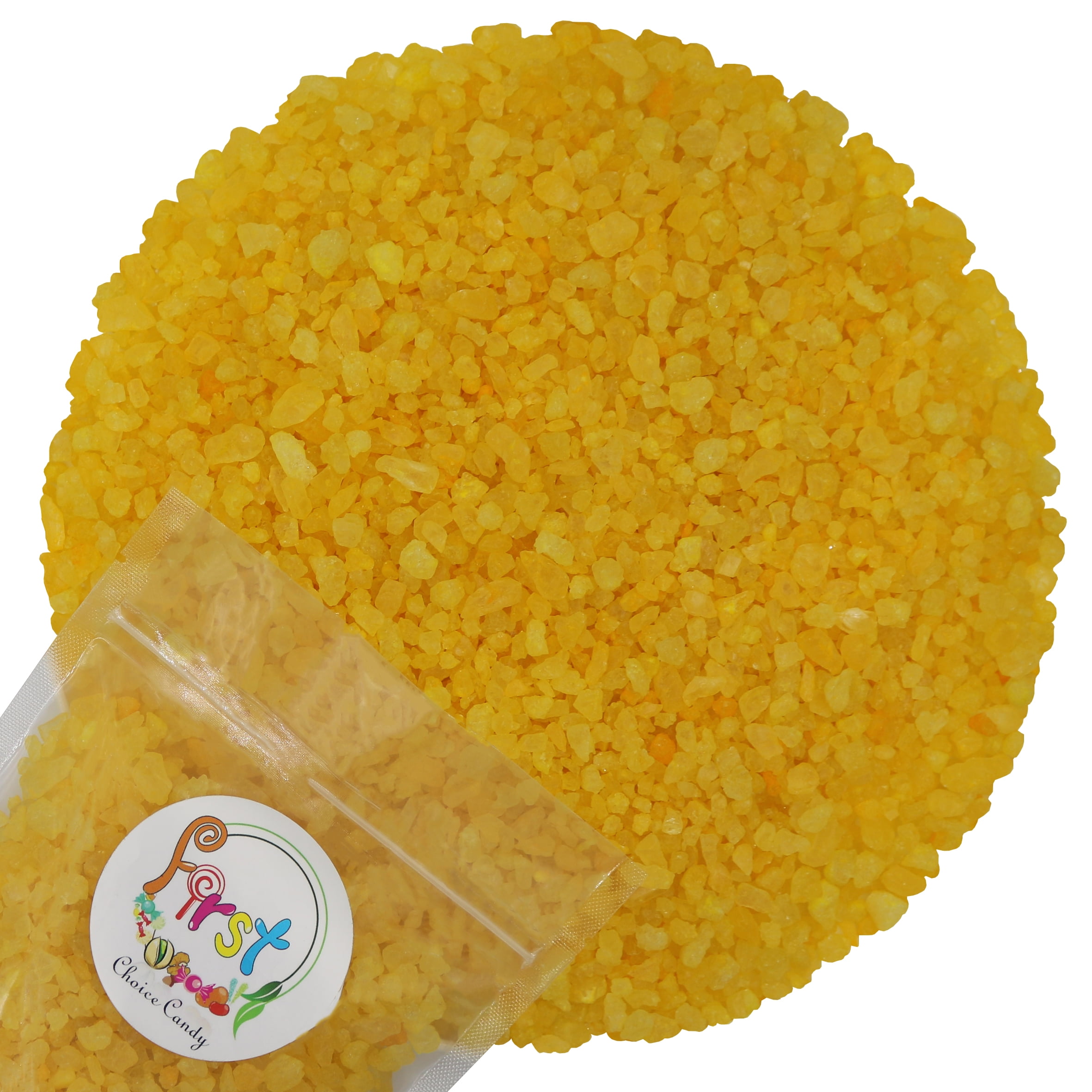 FirstChoiceCandy Yellow Lemon Rock Candy Crystals 2 Pound Resealable ...