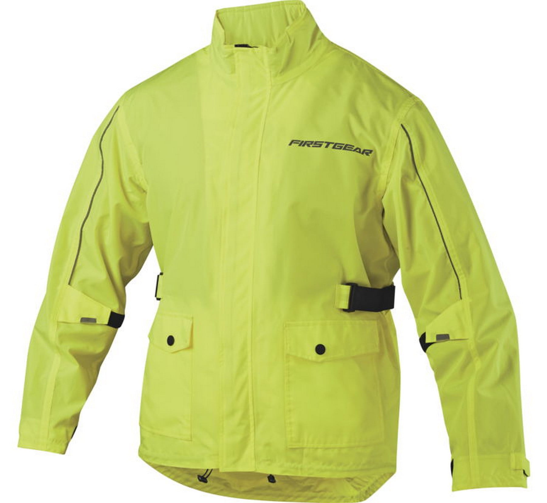FirstGear Splash Mens Motorcycle Rain Jacket Hi Viz Yellow LG - Walmart.com