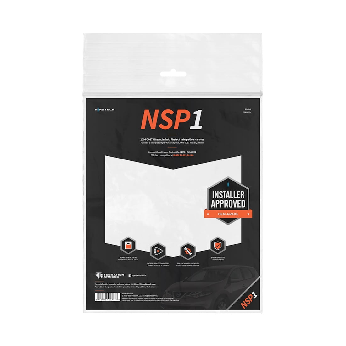 Firstech FTI-NSP1 Integration Installation Harness for Nissan/Infiniti 2007-2021 - Walmart.com