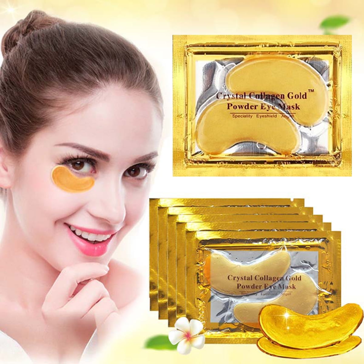 Firstfly 30 Pairs Under Eye Patches, 24K Gold Moisturizing Under Eye ...