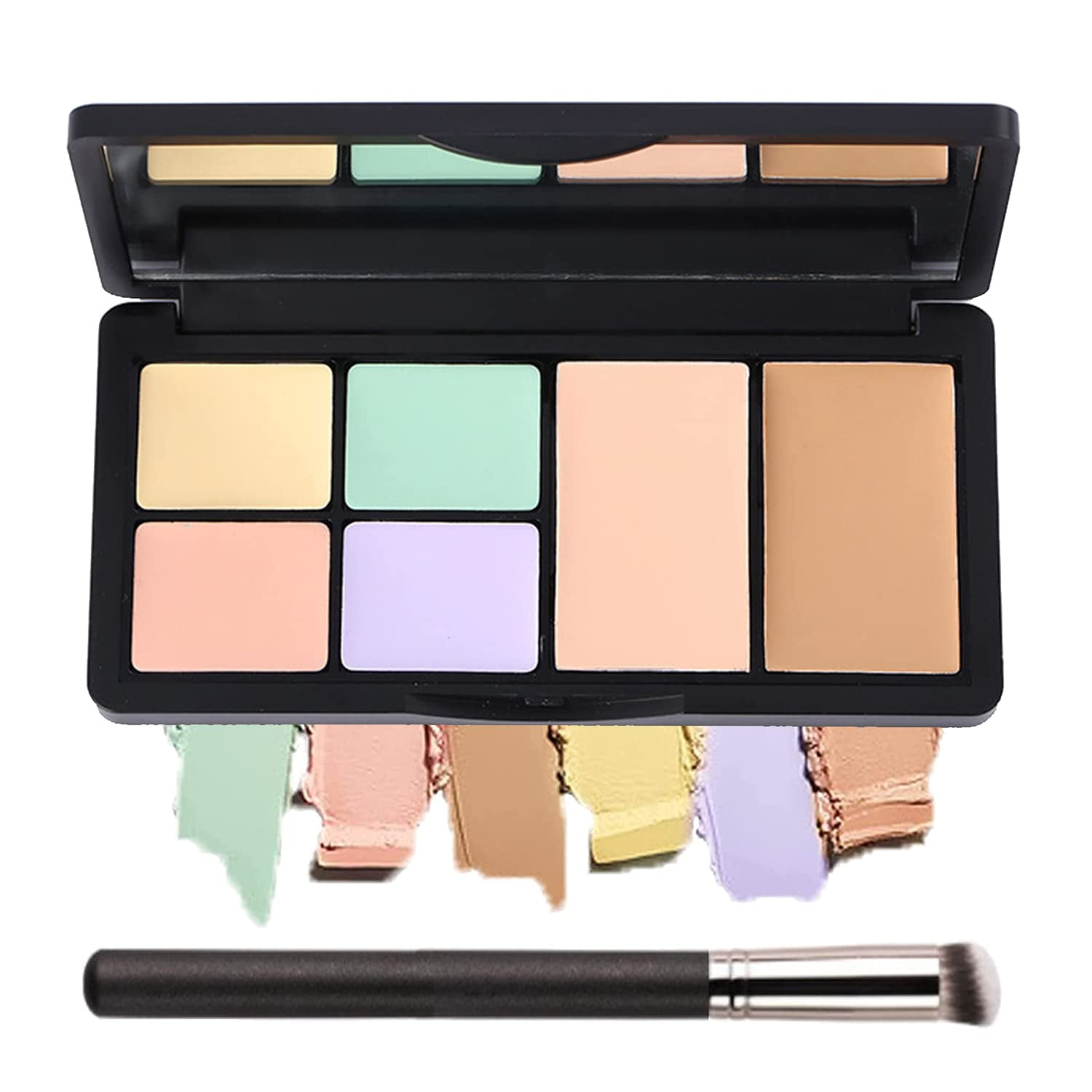 Firstfly 6 Colors Concealer Contour Palette, Correcting Concealer ...