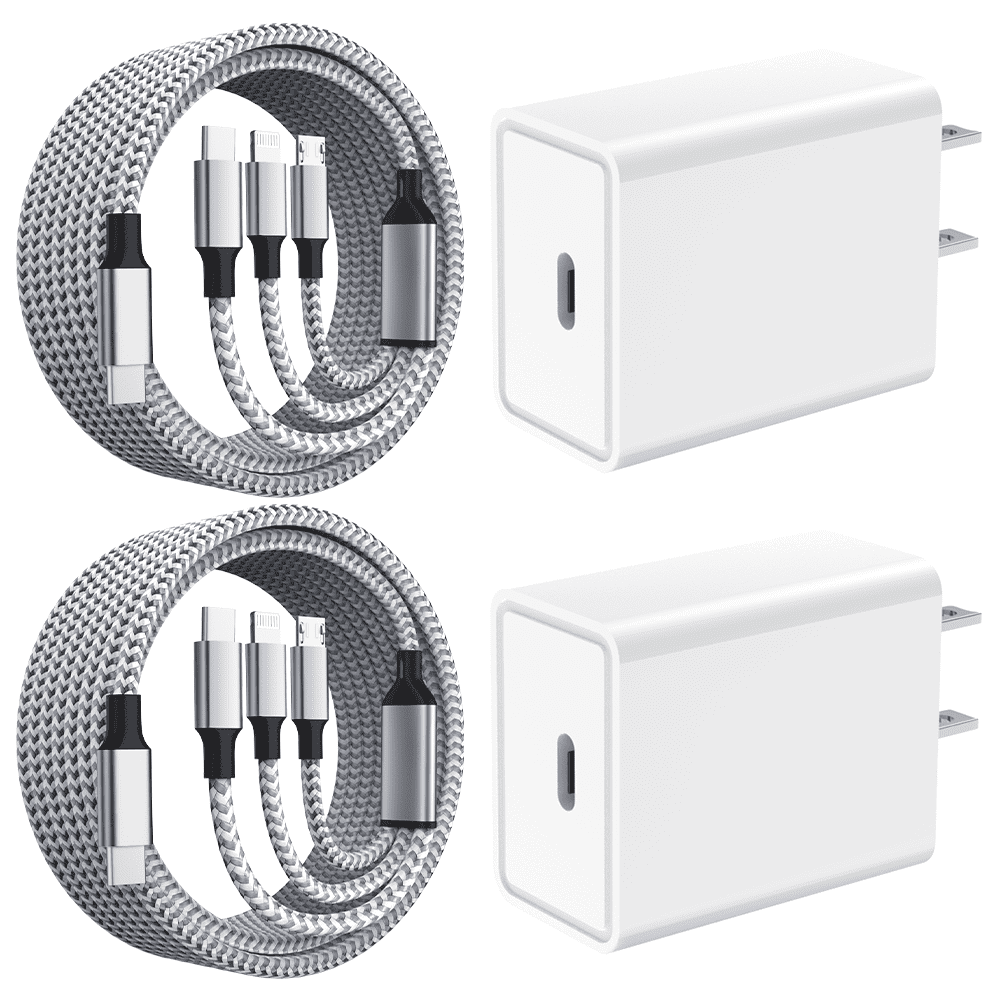 Firsting 20W Type C Power Wall Charger Fast Charge Power Adapters, 3 in ...