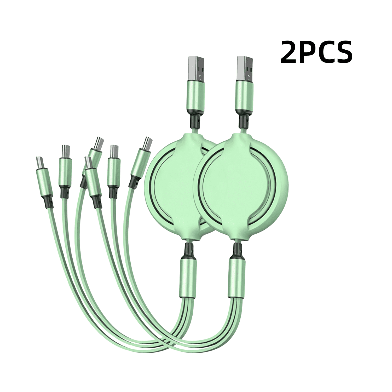 Firsting 3 in 1 Retractable Fast Charging Cable, USB C, Micro USB ...