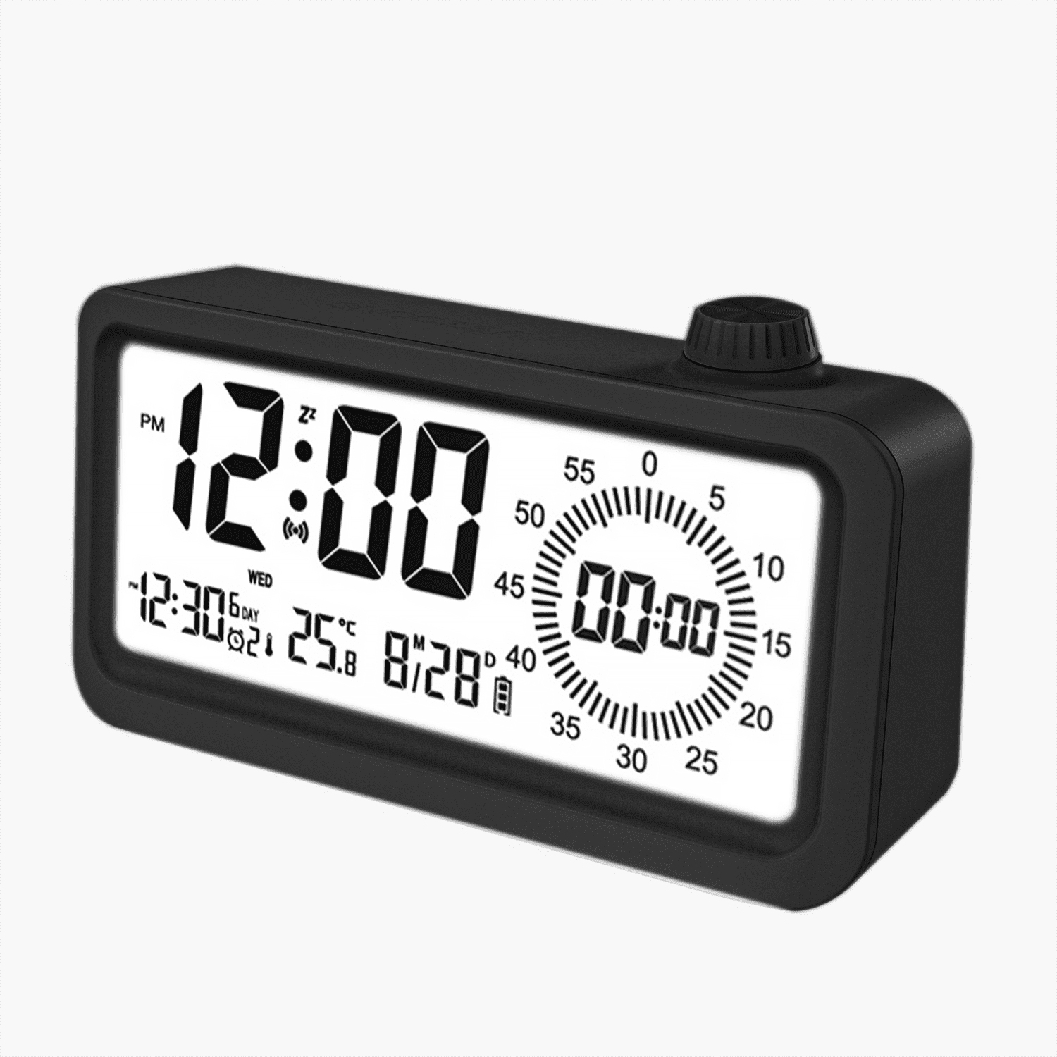 Firsting Student Bedroom Alarm Clock with Visual Timer Charging Kid Timed Led Digital Alarm ...