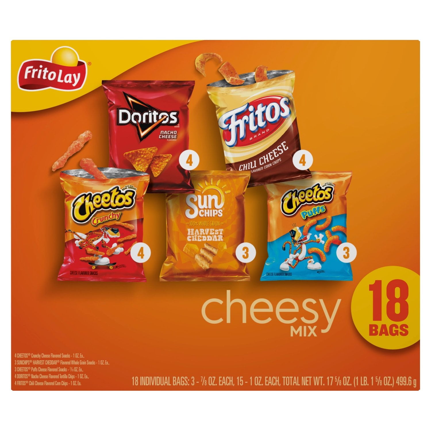 Firto Lay Cheesy Mix 18 Count 17.63 oz - Walmart.com
