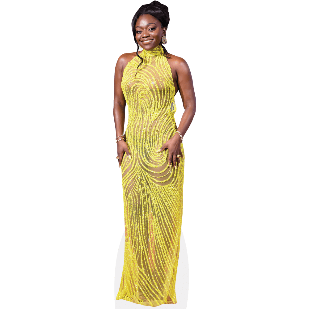 Fisayo Longe (Yellow Dress) Life Size Cutout. Standee. - Walmart.com