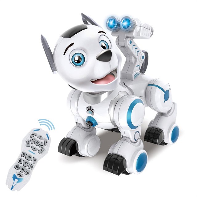 Fisca Interactive Remote Control Alive Robot Dogs Toys for Kids, Blink ...