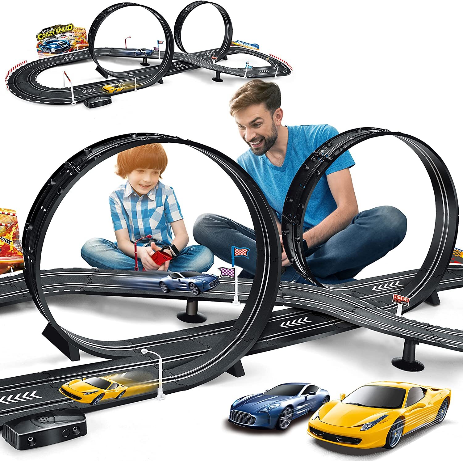 Simplay3 Carry and Go Track Table for Play Cars, Trucks, and Trains ...