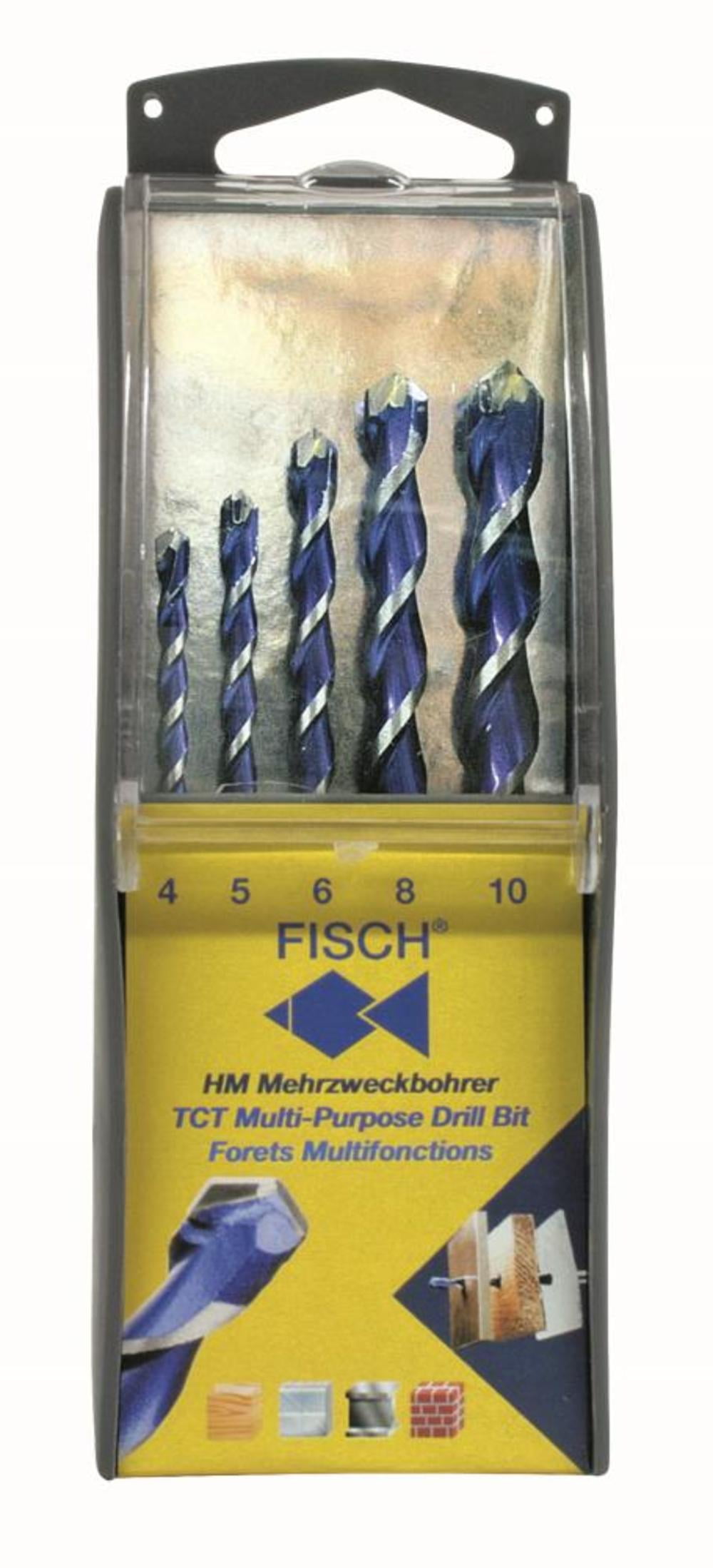 Fisch 5 Piece Multi-Purpose Drill Bit Set - Walmart.com